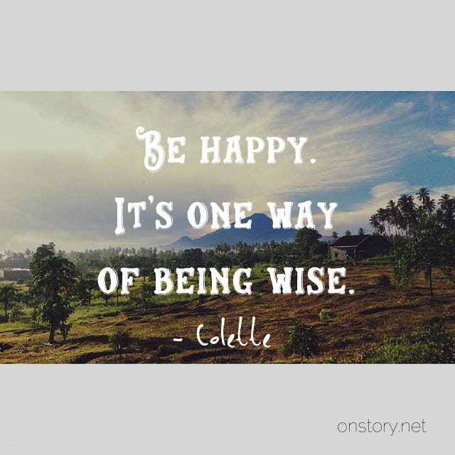 #QOTD being wise is happy | by obed nugroho | Etsah | Medium