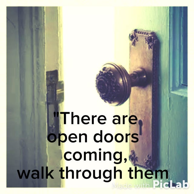 Open doors. After a wonderful day at church… | by jann Cobb | Reflect ...