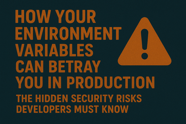 How Your Environment Variables Can Betray You in Production: The Hidden Security Risks ...