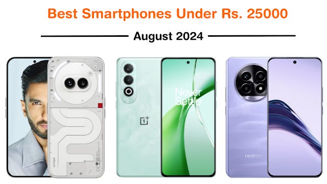 Best Smartphones Under ₹25,000 in August 2024: A Comprehensive Guide to ...