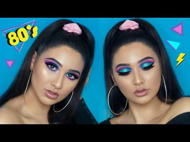 80’s Inspired Makeup Tutorial #80s Makeup - Grunge Makeup - Medium