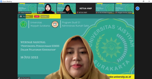 AISKA University Sukses Mengadakan Webinar Nasional SIM Rumah Sakit ...