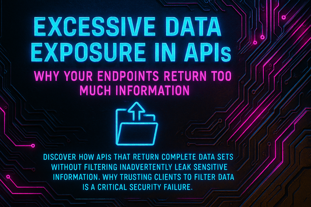 Excessive Data Exposure in APIs: Why Your Endpoints Return Too Much Information 📤 | by ...