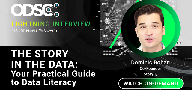 Podcast: Data Storytelling with Dominic Bohan | by ODSC - Open Data Science | Medium