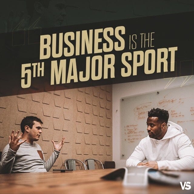 Business is the 5th Major Sport. Something I’ve been thinking about ...