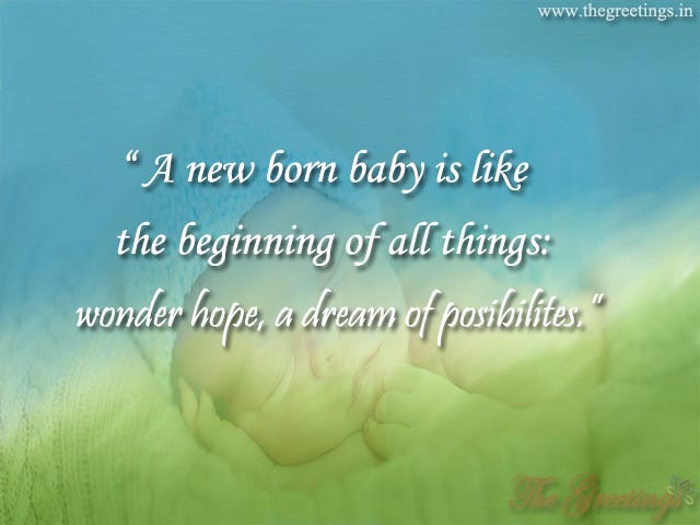 Find latest New Born Baby Quotes, status and whatsapp wishes @http ...
