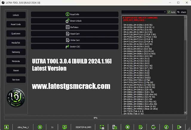 ULTRA TOOL 3.0.4 [BUILD 2024.1.16] Latest Version - www.latestgsmcrack ...