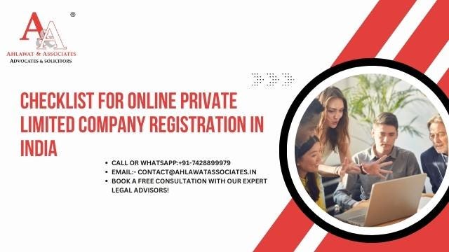 Checklist for Online Private Limited Company Registration in India | Medium