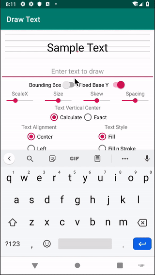 How To Draw Textview On Canvas In Android
