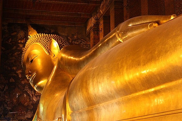 Death Is Compulsory Meditation. And the Famous Reclining Buddha in ...