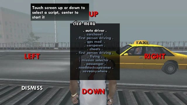 GTA San Andreas Cleo Cheat Menu Scripts For Android Mobiles 2024 ...