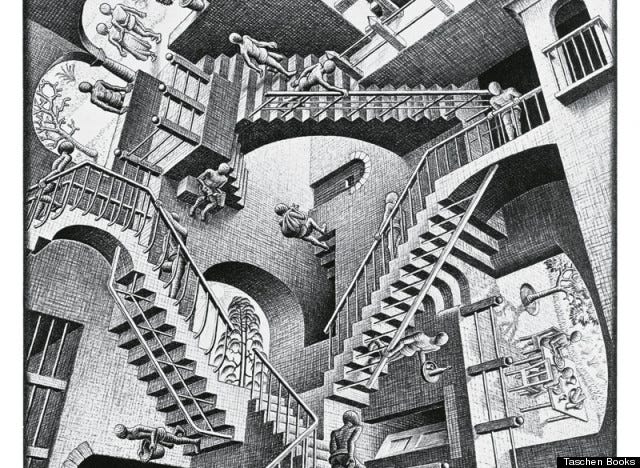 Escher’s and Penrose’s Stairway — Part of an Artist’s Life | by Susan G ...