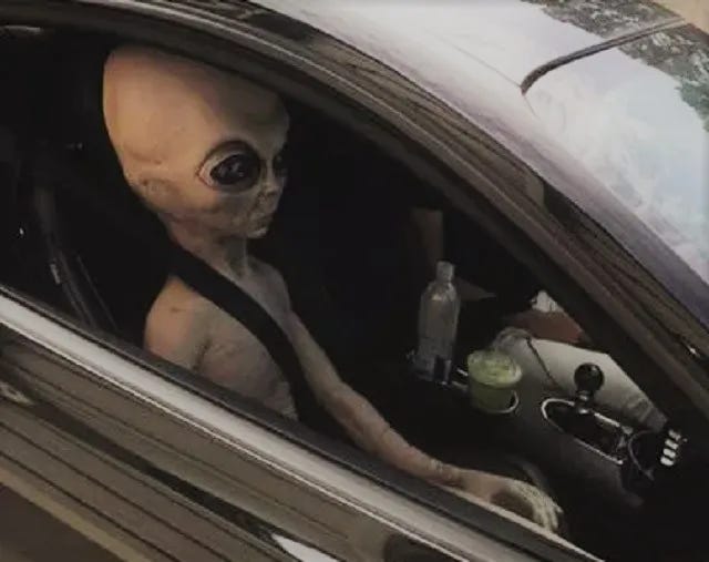 Man Gets Pulled Over For Speeding With Alien Passenger Doll | by Terry ...