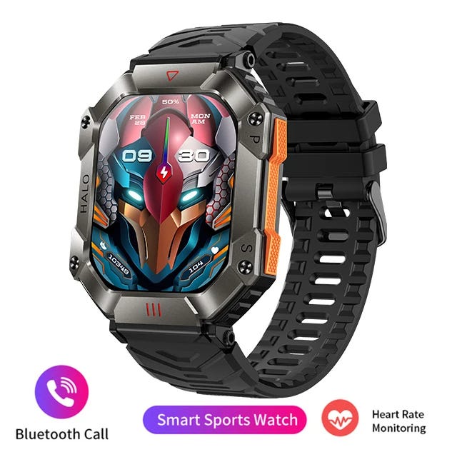 Men’s Best Smart Watch For Android: IOS Fitness Watches Ip68 Waterproof ...