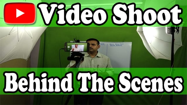 Youtube Video Shoot | Behind The Scenes | Green Screen Shoot | We ...