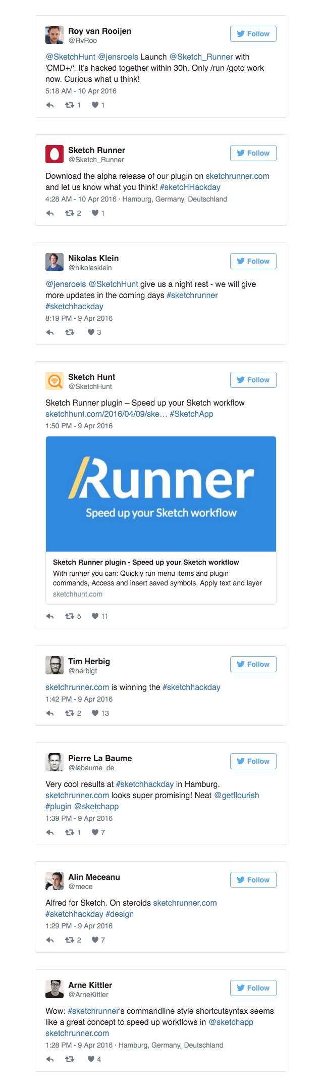 Sketch Runner plugin created and launched in 30hrs at #SketcHHackday | by Sketch Hunt | Medium