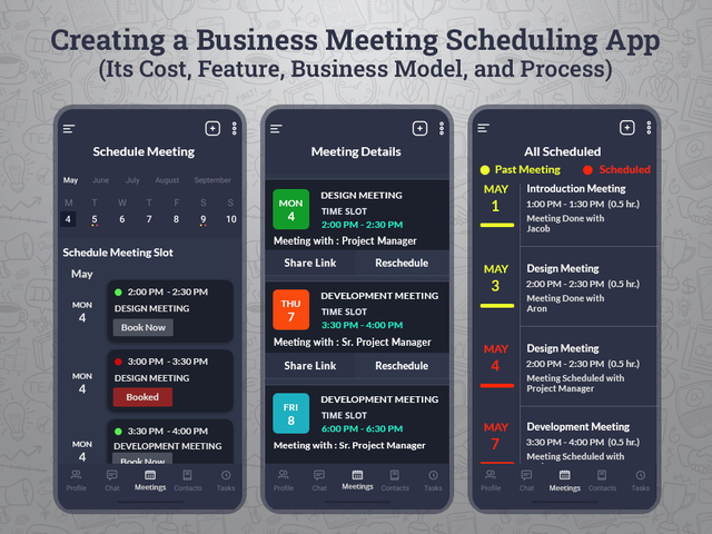 Create a Business Meeting Scheduling App: Its Cost, Feature, Business ...
