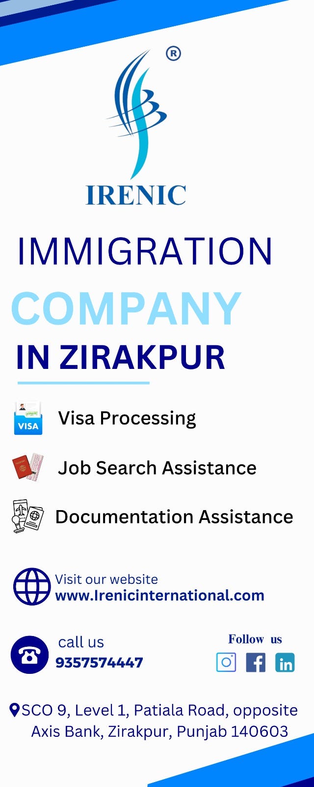Immigration Company in Zirakpur - Irenic International Education ...