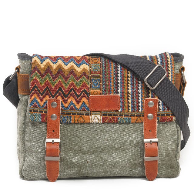 Women’s Boho Canvas Messenger Bag | The World Of Boho | by The World Of ...