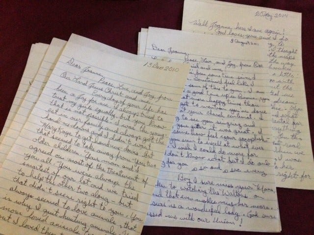 After my father died, I found letters he’d written to me over the years ...