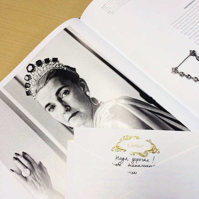 I got a card. And a book. My friends from Cartier… | by Nadia Mendelevich | Medium