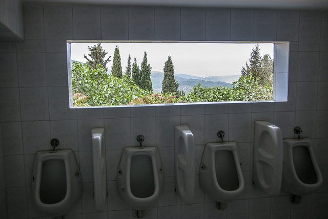 I would like to submit my entry for best urinal placement. | by Aaron ...