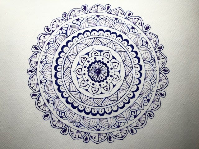 The First Mandala of the Year. The Universe in one circle — people say ...