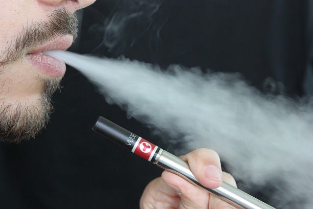 A dentist cautions that vaping can damage your sense of taste due to ...