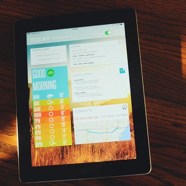 A morning dashboard concept for Chromecast | by Mike Massie | Medium