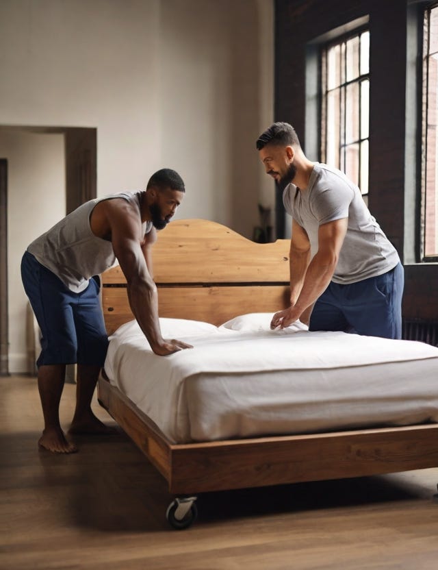 Breaking in Our New Bed. My partner, Jerry and I have been… | by Travis ...