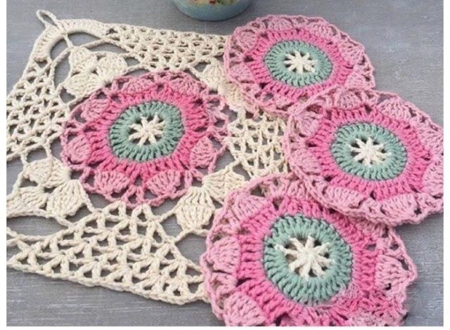 👏😮😍 I found this African dot in crochet, I loved this simple and very ...