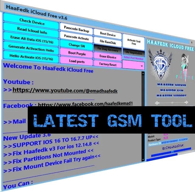 HaaFedk iCloud Tool v3.6 (Latest Version) New Update - Mirha - Medium