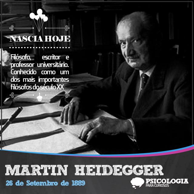 Nascia Hoje: Heidegger. Em 26 de setembro de 1889 nasce, na… | by ...