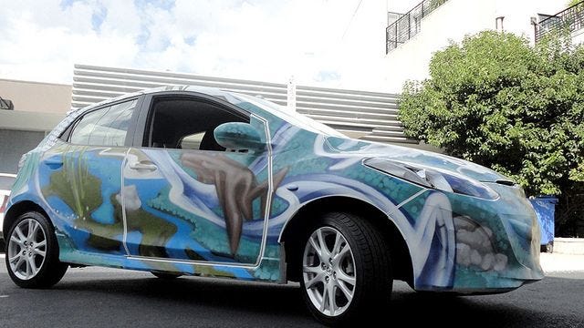 car wrap 2 - Ketawain saja - Medium
