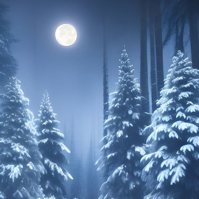 Winter’s Magic - Crescent Moon - Medium