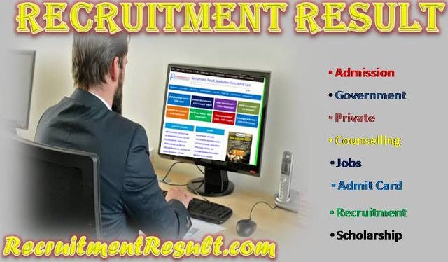 RecruitmentResult.com Upcoming Government/Private Jobs Portal | by ...