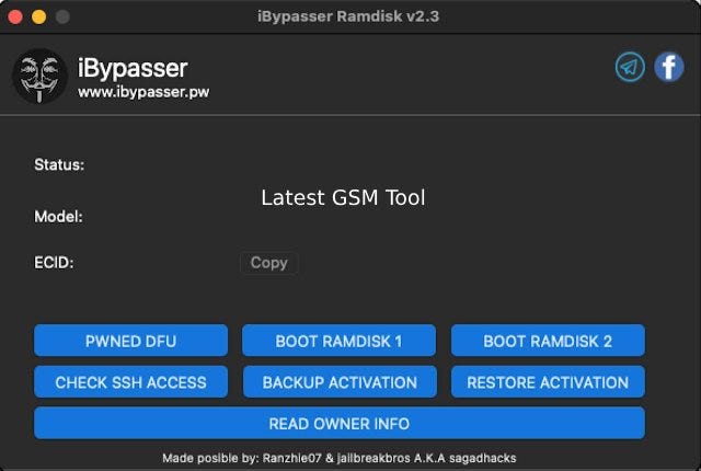 IBYPASSER RAMDISK v2.3 For Mac Computer iCloud Tool - Mirha - Medium
