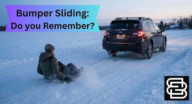 Bumper Sliding, Skitching, Bumper Hitching — Whatever You Called It. Do ...