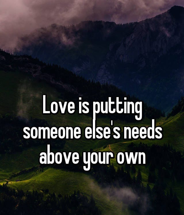 Putting someone's needs above your own | by Treadmill Treats | Medium