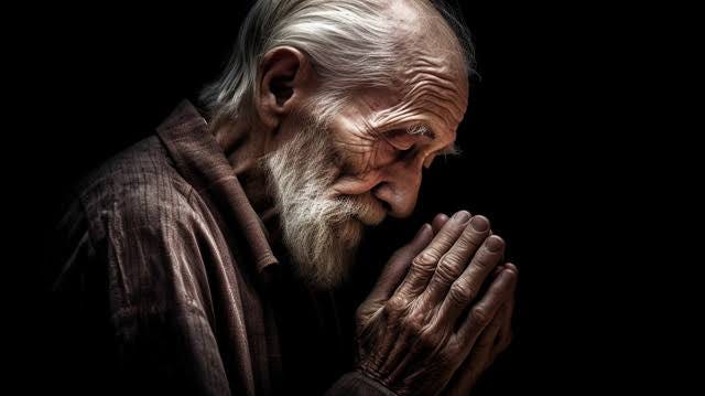 God, Hear me! 𝗧here once was an old man who had lived a good life, but ...