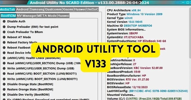 Android Utility Tool V133 New Update 2024 - GSM Jony - Medium