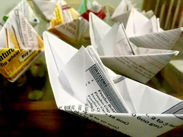 Paper Boats. As a child, I loved making paper boats… | by SonaliGarg ...
