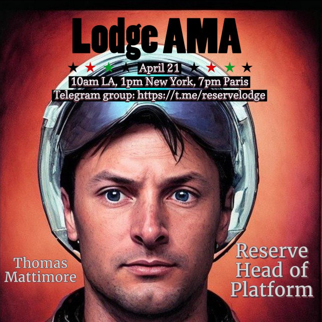 Lodge AMA with Thomas Mattimore, Head of Platform at Reserve | by ...