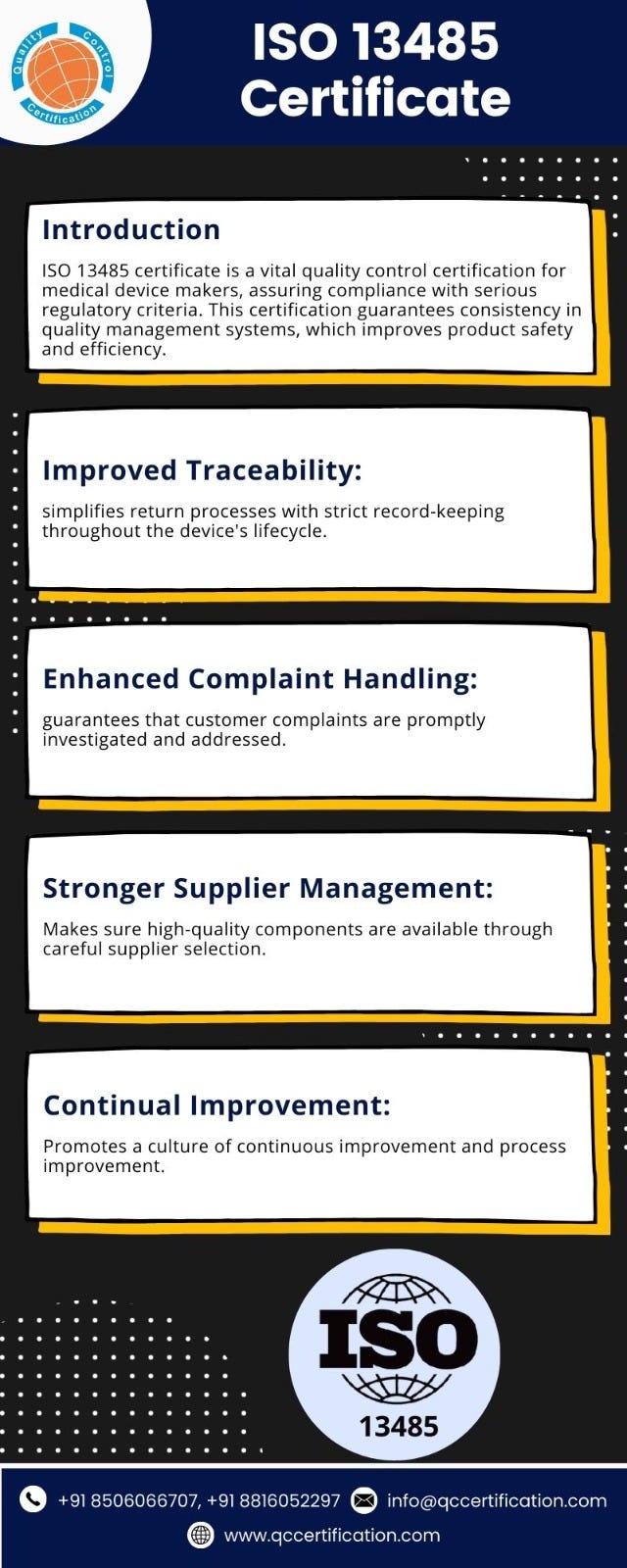 ISO 13485 certificate | Quality Control Certification - Mansidigi - Medium