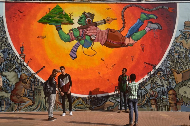 THE HANUMAN MURAL: The Latest Chapter in the war between the Shiv Sena ...