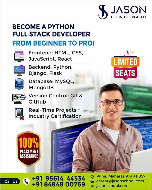 Python Full Stack Developer Course in Pune — A Complete Guide | by Jason School | Sep, 2025 | Medium