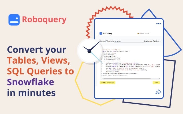 Teradata to Snowflake Migration. Converting the code ! | by Calvin Paul | Medium