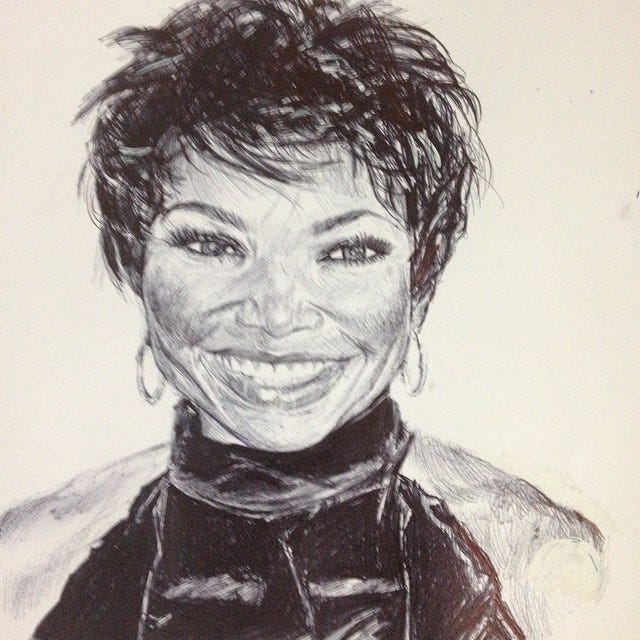 Billy Jackson’s Portrait of Tisha Campbell | by Gail Nobles_The InkPost ...