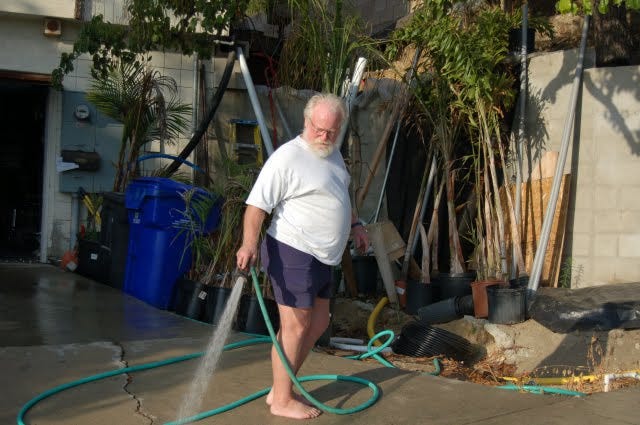 The Haired Hosing. I met the man watering his driveway… | by Matthew ...