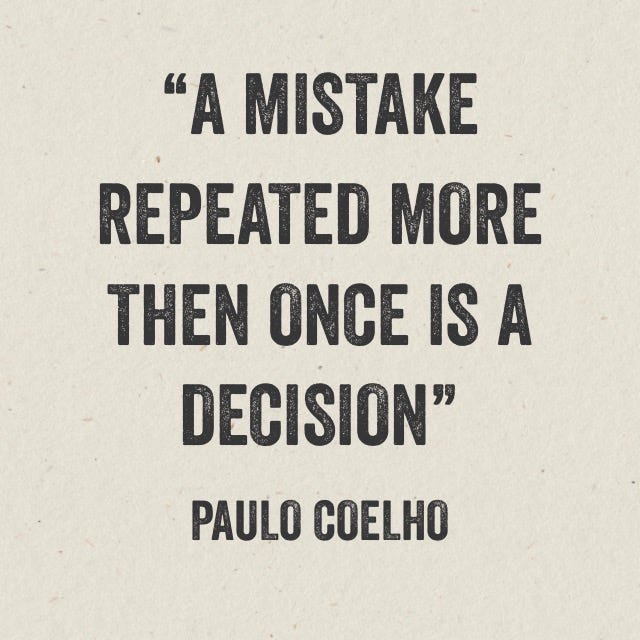 Unmasking The Repeated Mistake Myth: The Power of Conscious Choices ...